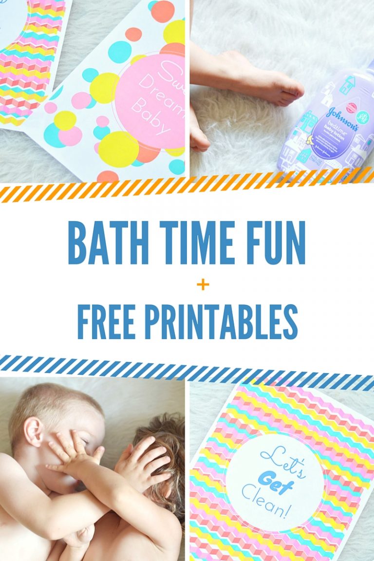 Oh joy! It's bath time! + free printables - The Samantha Show- A ...