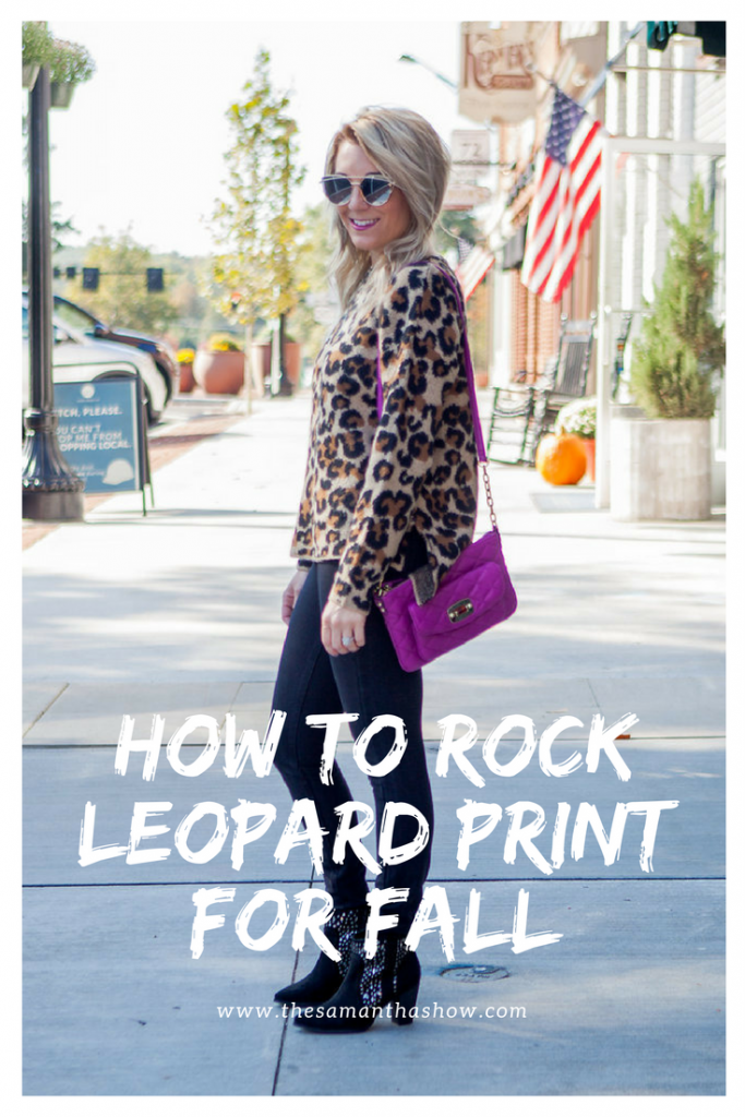 Leopard print for fall + tips on how to rock it! - The Samantha Show- A ...