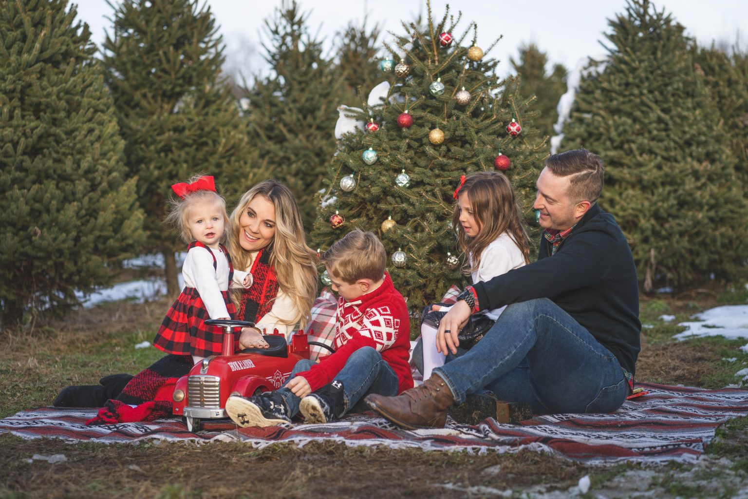 Christmas Tree Farm Photoshoot - The Samantha Show- A Cleveland Life ...
